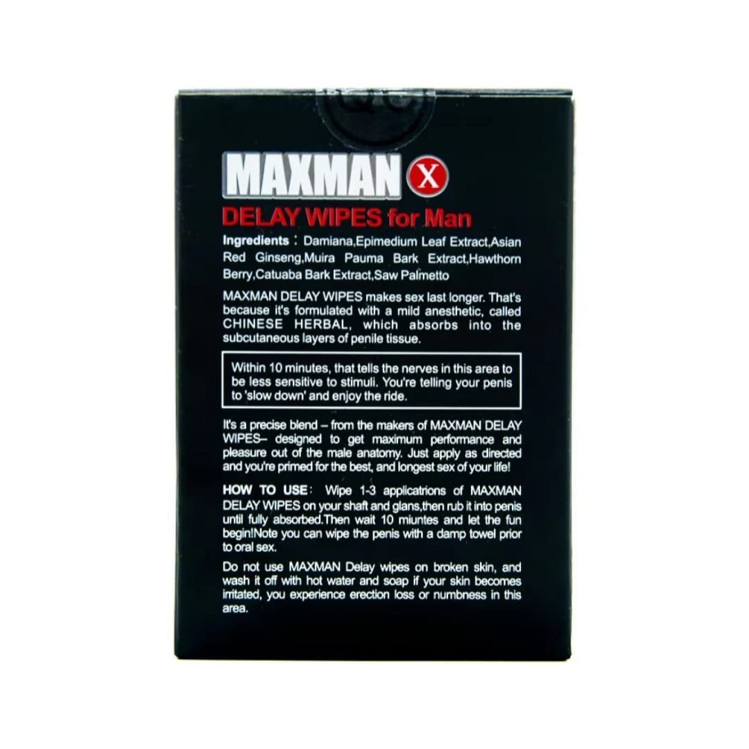 Max man Delay Wipes for Men - Royal Honey